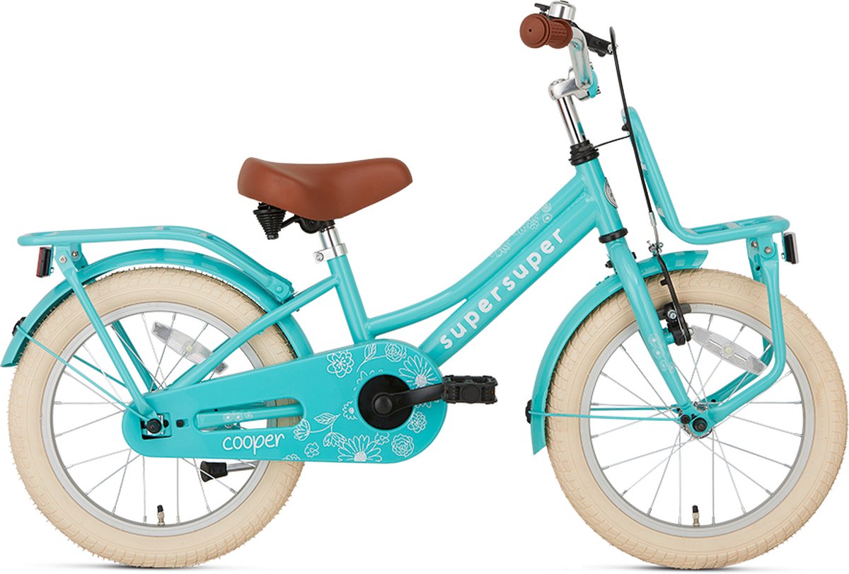 Supersuper Cooper - Kinderfiets - Meisjesfiets - 16 inch - Turquoise ...