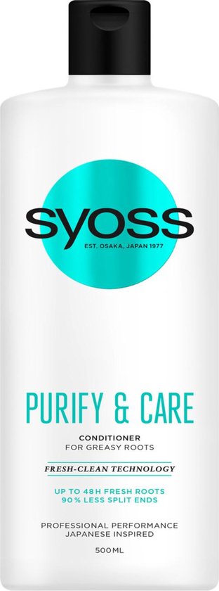 Syoss Conditioner Purify & Care 500ml | bol.com