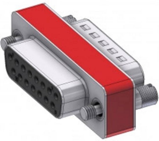 Deltron Connectors Deltron D-sub adapter D-sub stekker 15-polig - D-sub ...