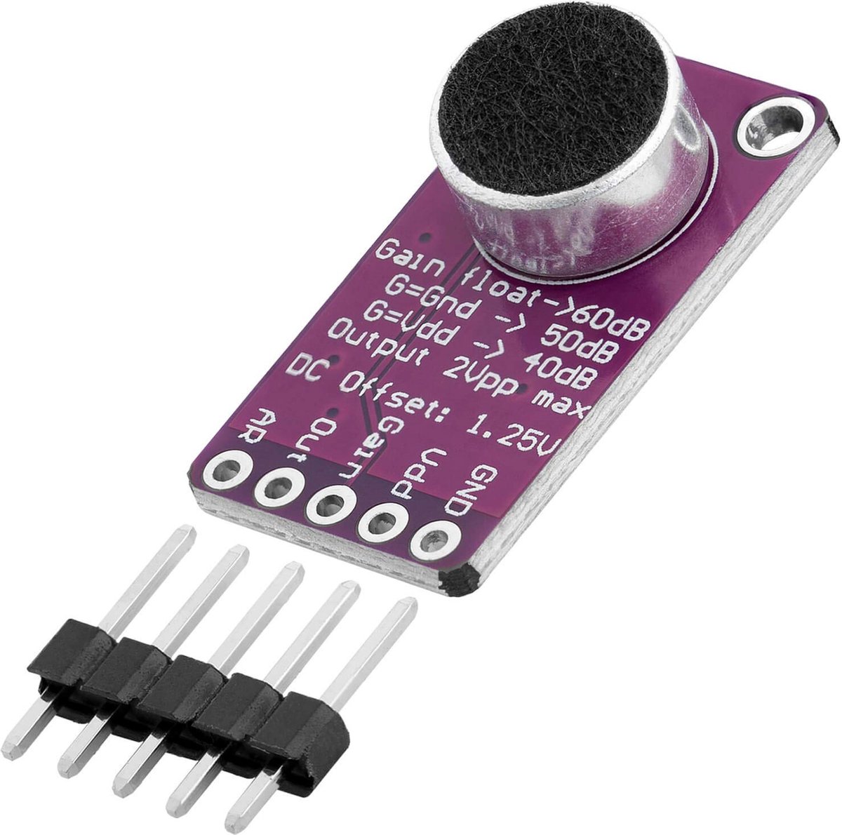 AZDelivery MAX9814 Microfoon AGC Versterker Module compatibel met ...
