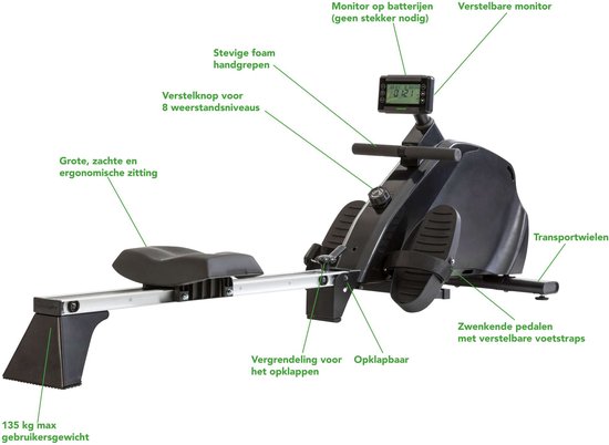 Tunturi Competence R20 Roeier - Roeimachine - Roeiapparaat | bol.com