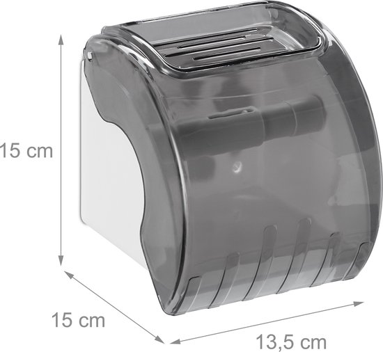 Relaxdays 10x Wc rolhouder met plankje - kunststof - toiletrolhouder ...