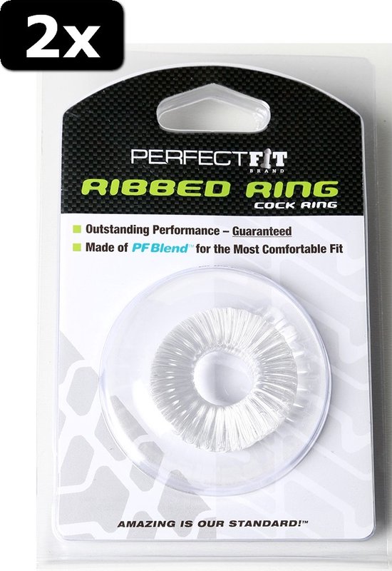 2x Ribbed Ring - Transparent | bol.com