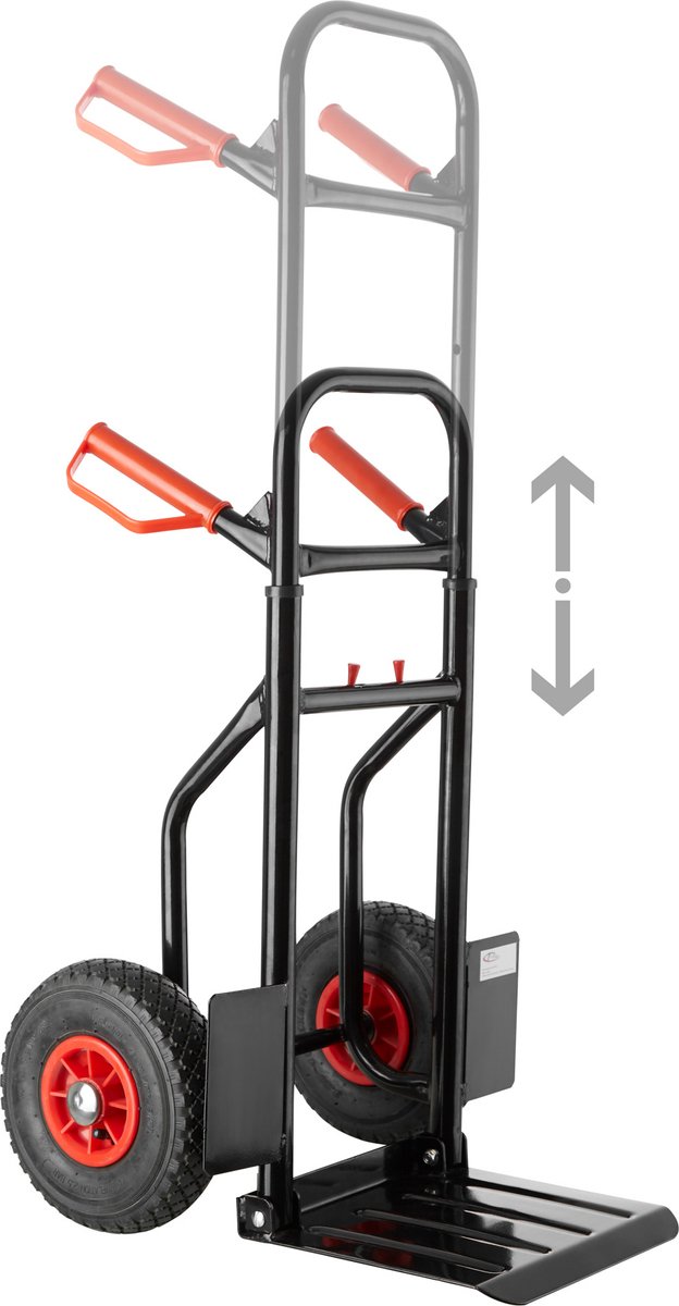 Steekwagen-steekwagen-robuuste uitschuifbare palletwagen, compacte ...