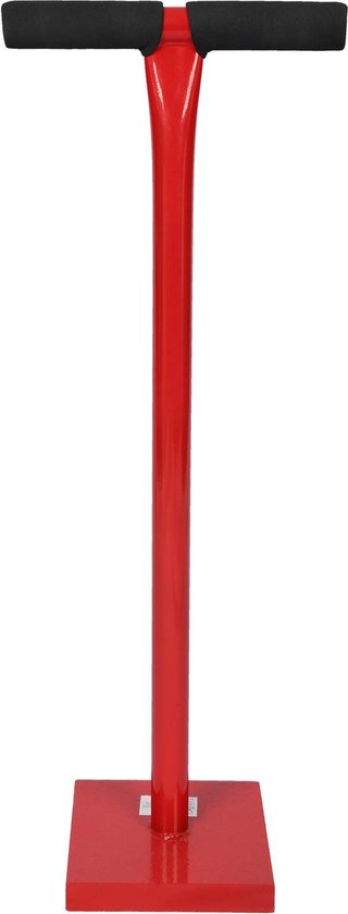 Grondstamper 11,5 kg van staal - grondplaat 20x20cm cm en T-handgreep | bol