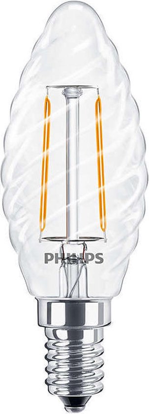 Philips Corepro LEDcandle E14 - Filament Helder 2W (25W) 250lm - 827 Zeer Warm Wit | bol