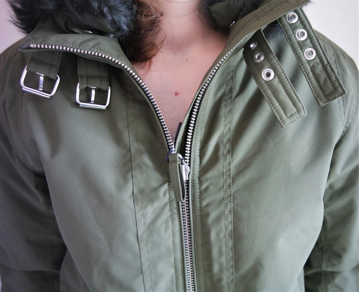 SOS Sportswear of Sweaden Pilot Fur Jacket - Groen - Maat 50 | bol.com