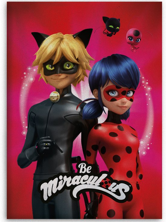 Plaid Miraculous Fleece Ladybug Cat Noir 140 X 100 Cm Rouge | bol.com
