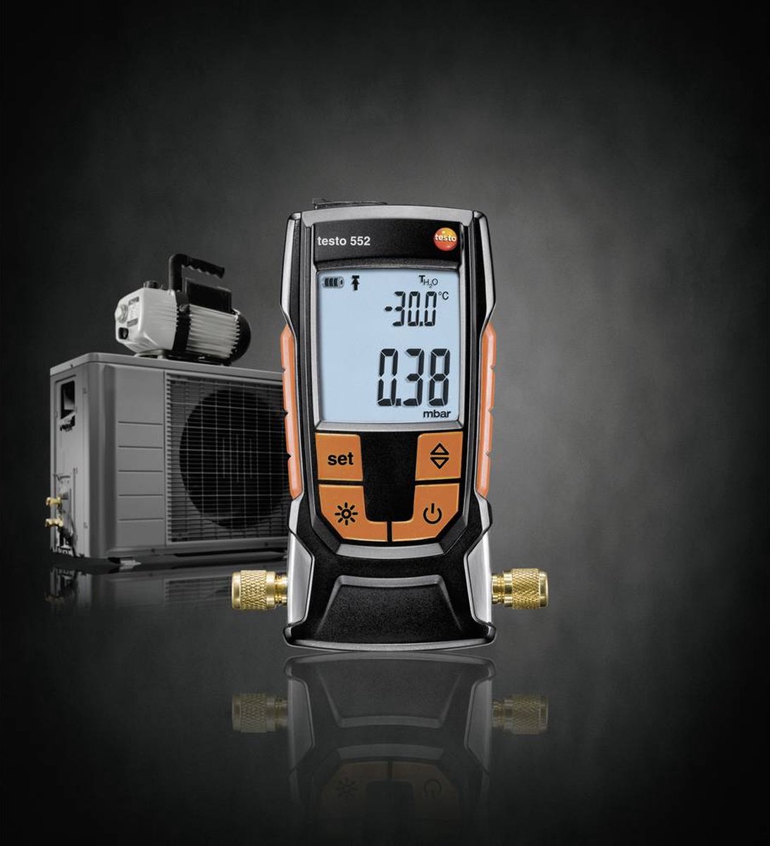 testo 552 Gasdrukmeter Druk, Temperatuur 0 - 26.66 mbar | bol.com