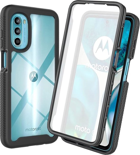 Motorola Moto G82 Hoesje | Met ingebouwde screenprotector | Full ...