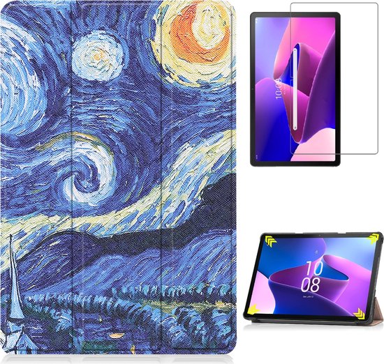 Case2go - Tablet hoes & Screenprotector geschikt voor Lenovo Tab M10 ...