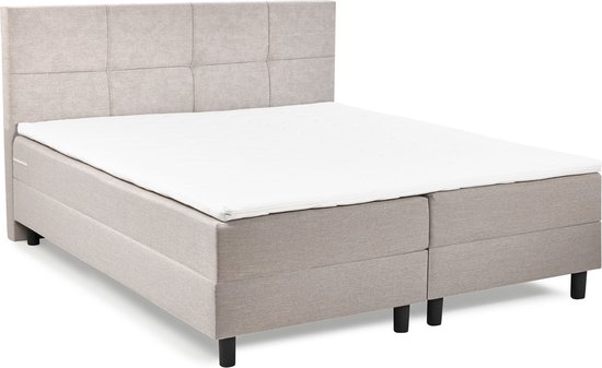 SleepProfit Modern Boxspring 180x200 vakken Beige | pocketvering matras ...
