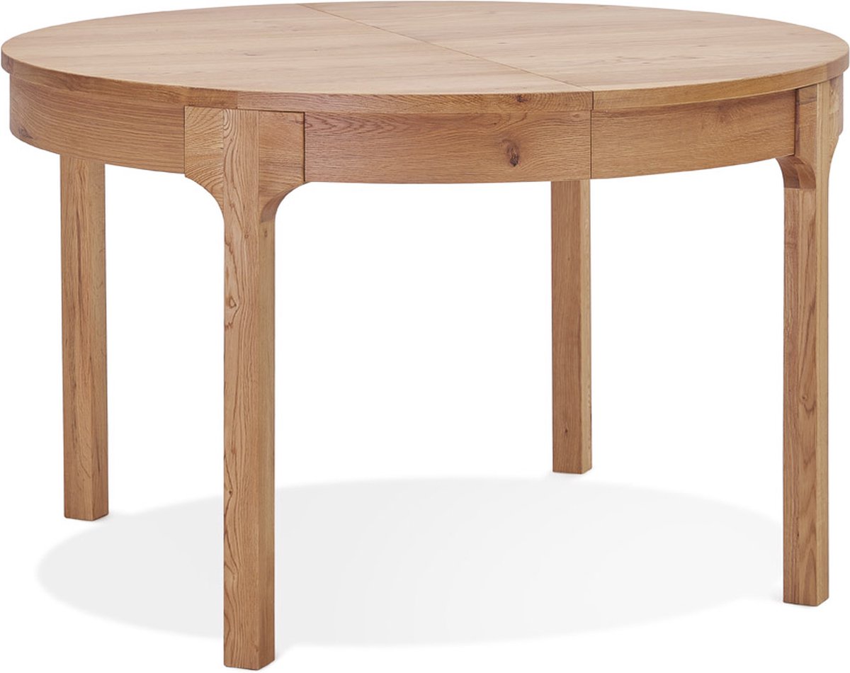 Maysun - Ronde uitschuifbare Eettafel - MARISHA Naturel Ø 120(180) X ...