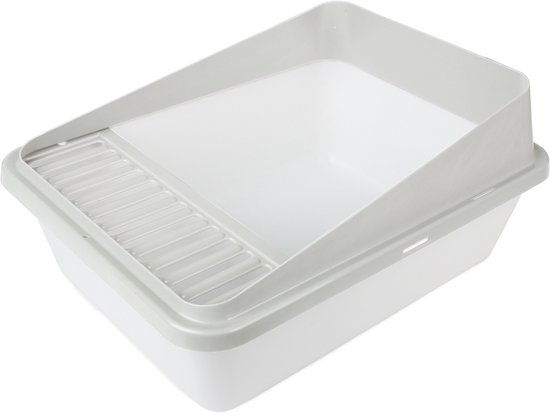 AFP Go Fresh - High Back Cat Litter Box Small - Zand | bol