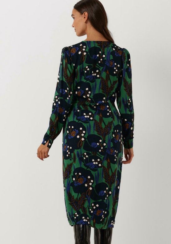 Idano Jolande Jurken Dames - Kleedje - Rok - Jurk - Groen - Maat 38 ...