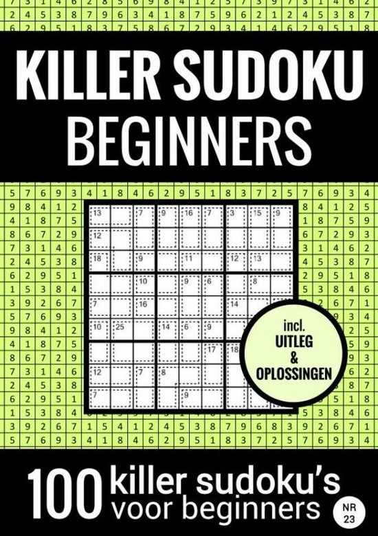 SUDOKU KILLER - Makkelijk - NR.23 - Puzzelboek met 100 Makkelijke Puzzels voor... | bol