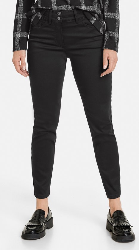 GERRY WEBER Dames Broek Best4Me cropped Black Black Denim-36 | bol.com