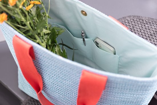 Remember Basket bag - pale blue | bol