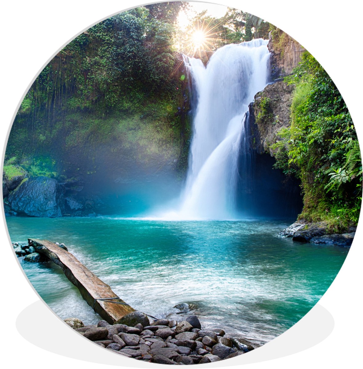 Cercle mural - Cercle mural - Cascade - Rocher - Paysage - Pierres ...