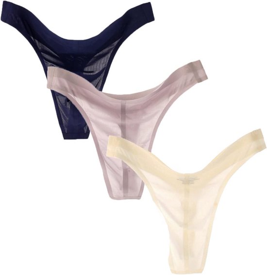 Sexy Heren String Tanga Ondergoed - Low Rise G-String in Ice Silk | bol