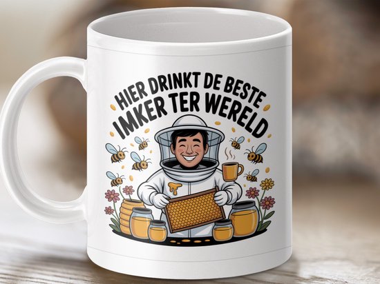 Mok Imker Mok, Hier Drinkt de Beste Imker, Funny Imker, Imker Cadeau ...