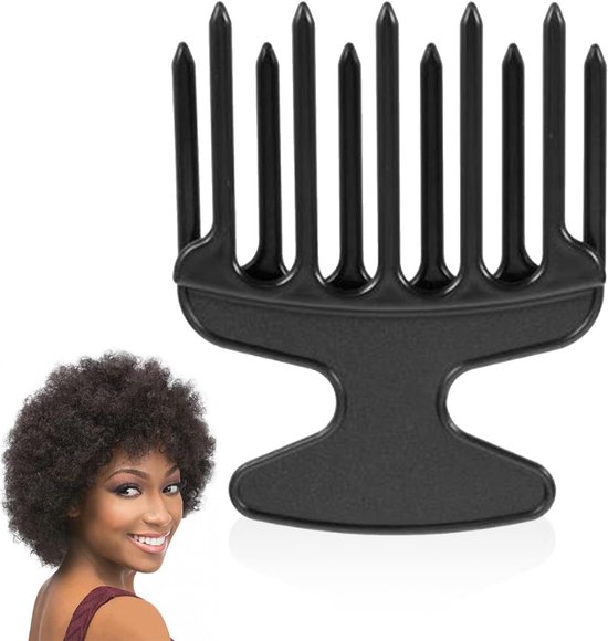 Finger Styler Afro Kam - Grof Krullend Kam voor Natuurlijke Krullen ...