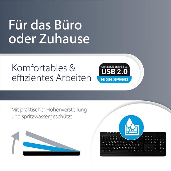 Bekabeld Multimedia Toetsenbord met 9 Sneltoetsen QWERTY USB Zwart | bol