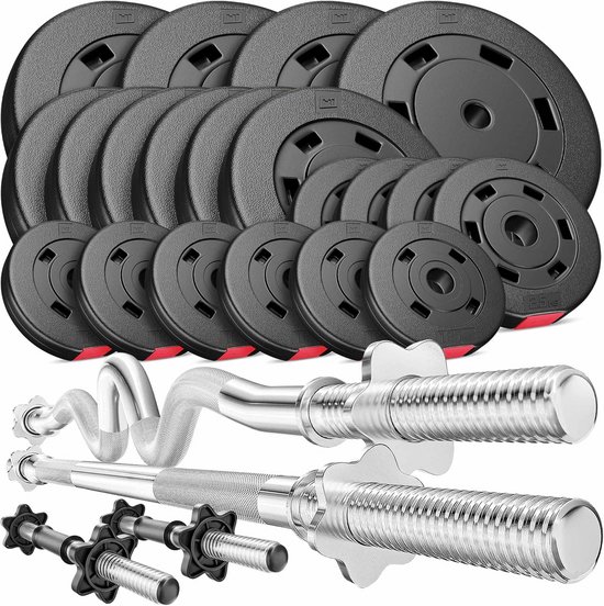 Hop Sport Dumbbell Set 105 Kg Long Dumbbell Bar Super Curl Or Curl Bar