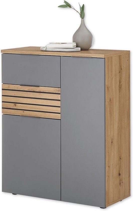 Kledingkast met Ladekast voor Schoenen Moderne Gangmeubel Artisan Oak ...