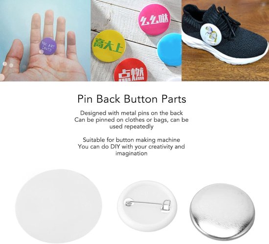 DIY Badges maken - Set van 100 Badge Covers voor Ambachtelijke Badge ...
