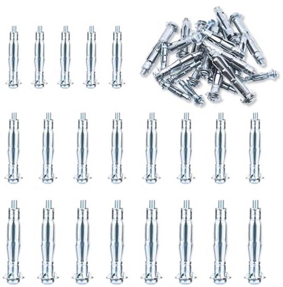 Hollewandankers en Hollewandpluggen – 50 Stuks Metalen ...