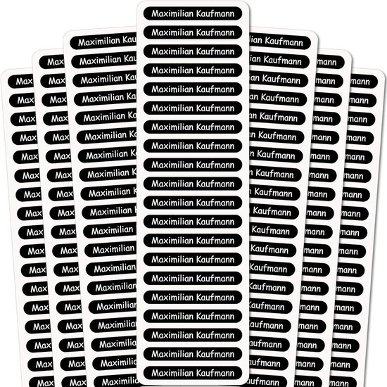 Naamstickers voor kinderen - 140 stuks met individuele bedrukking ...