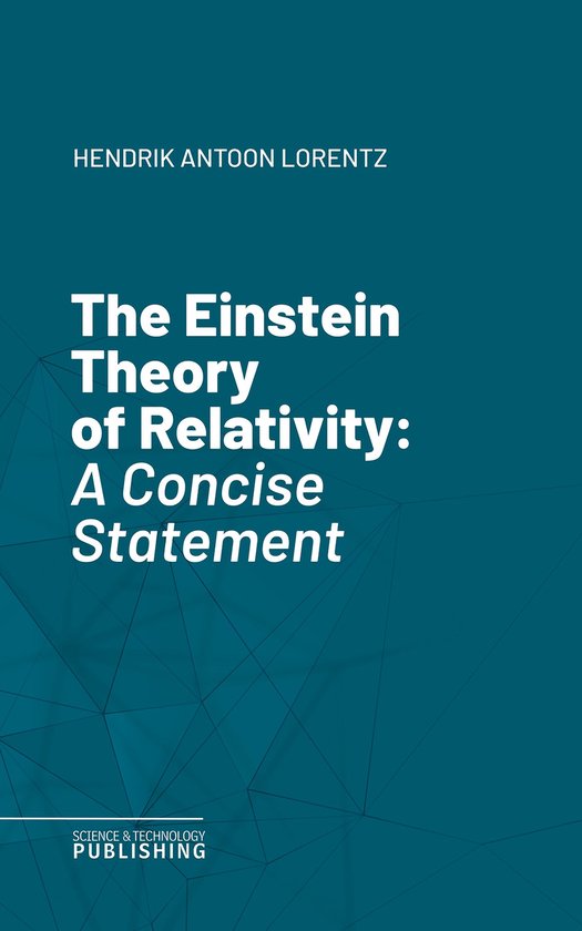 The Einstein Theory of Relativity (ebook), Hendrik Antoon Lorentz ...