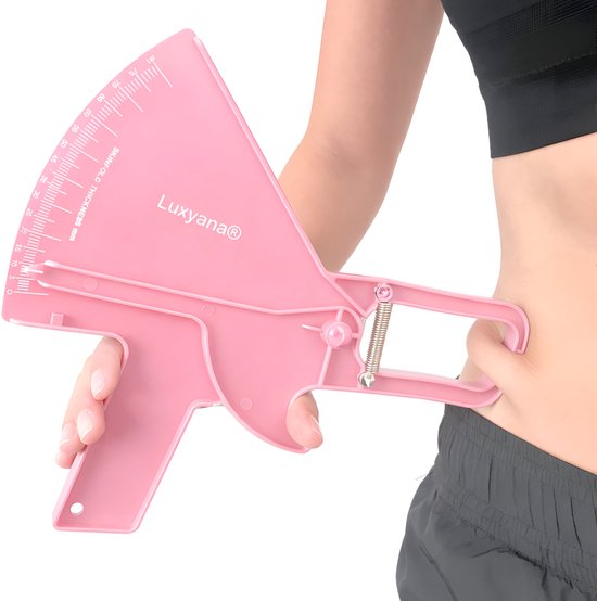 Luxyana® Huidplooimeter Pro - Roze - Vetpercentage Meter met Maat ...
