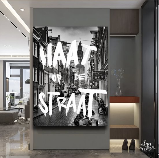 Haat op de straat - Meerdere kleuren - Poster 80 x 120 cm G | bol