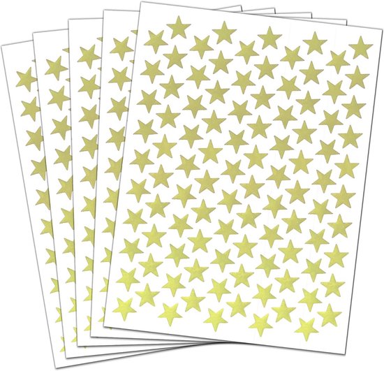 Gouden Ster Stickers - 1000 Stuks - 15mm Glanzende Sterren Stickers ...
