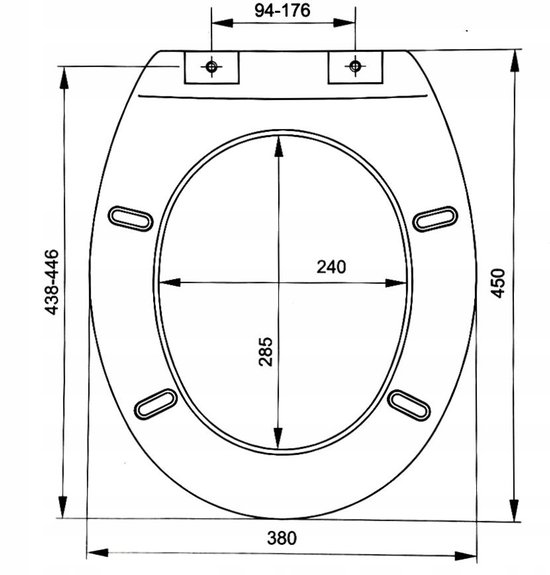 Bisk Paris Multi Duroplast Toiletzitting met Soft-Close, Wit | bol