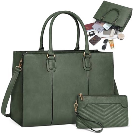 Grote Handtas voor Dames - 15,6 Inch Laptoptas, Shopper, Werktas met ...