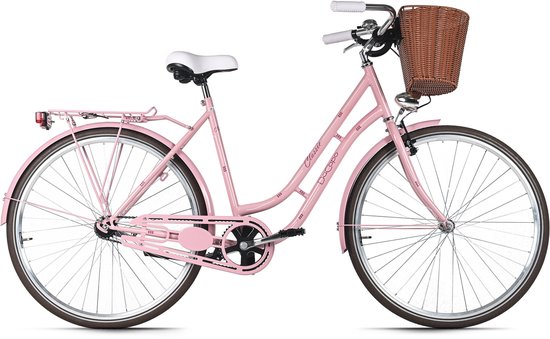 DaCapo Damesfiets 28" Classic Premium Roze 1 Versnelling Framemaat 53 ...