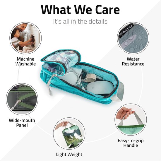 Reis essentials organizer - Eco-vriendelijk en compact bagage opslag ...