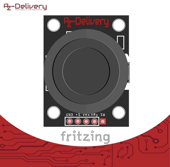 Joystick Module KY-023 voor Arduino - 2-as bediening met drukknop ...