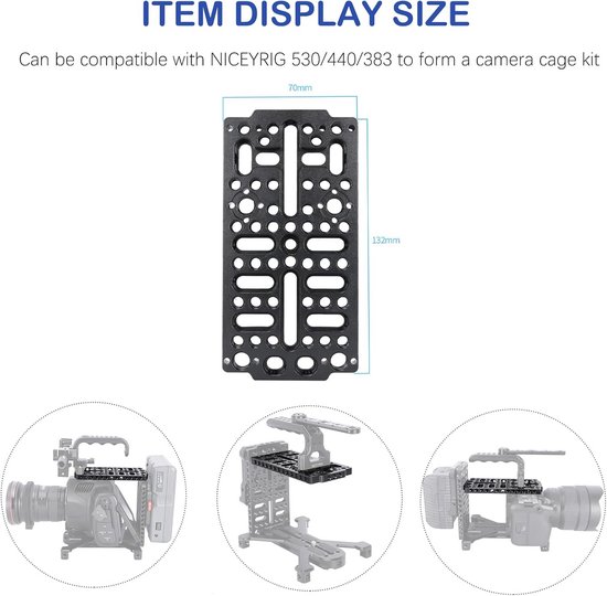 Camera Cheese Montageplaat voor DSLR en Rail Systemen - Top Baseplate ...