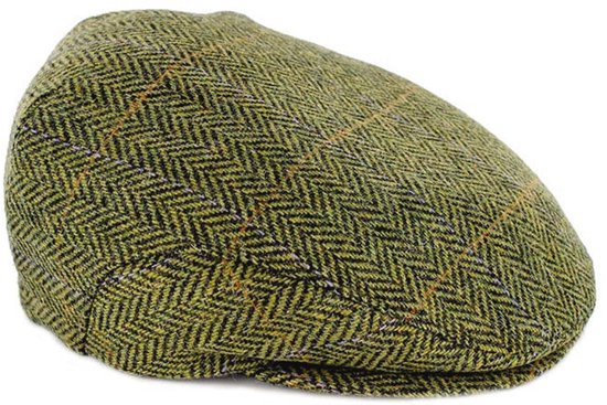 Mucros Weavers Irish Trinity Flat Cap voor heren, Newsboy hoed, Green ...
