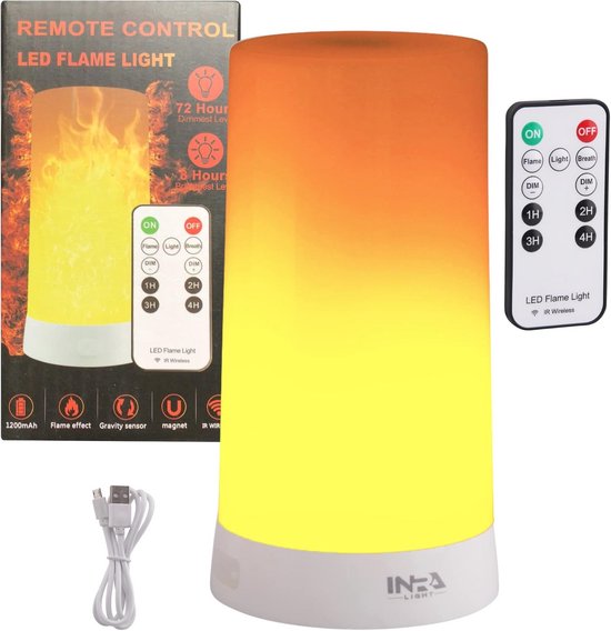 Flikkerende Ledlamp met Afstandsbediening voor Buiten en Binnen | bol