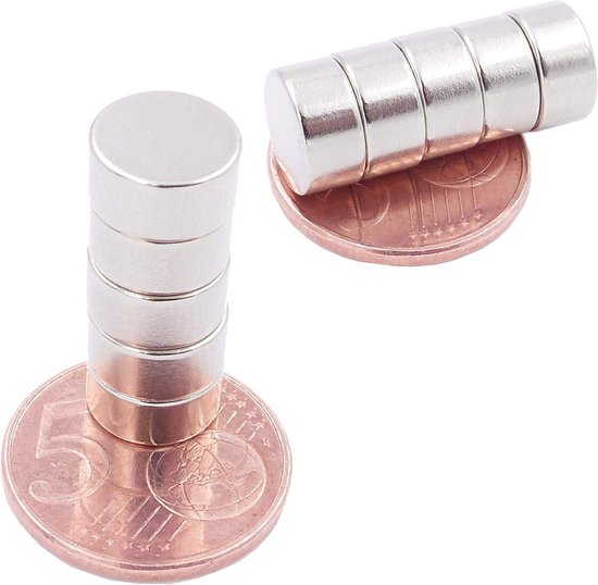 15 Mini Neodymium Magneten 10x5mm | Sterkste N52 Magneten voor ...