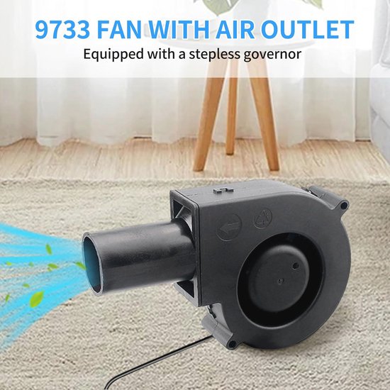 Instelbare Radiaalventilator 230V met Toerentalregelaar - 97 mm ...