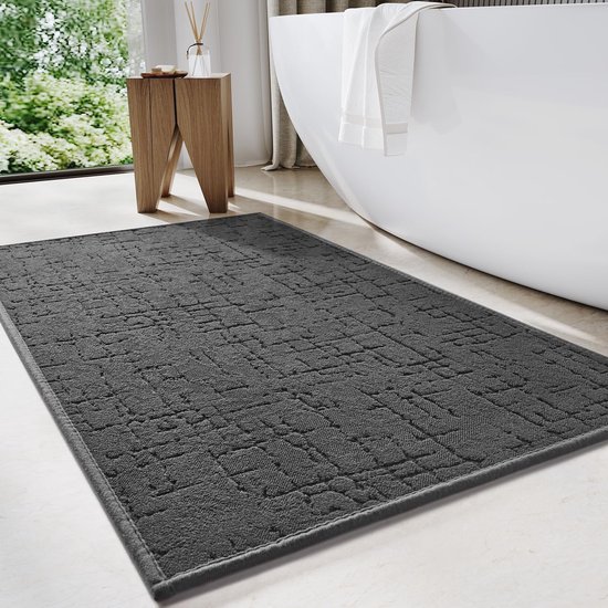 Antislip Badmat - Sneldrogend en Absorberend - Zwarte Douchematt | bol