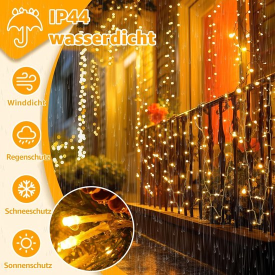 Lichtsnoer Buiten 100 Meter met 1000 LED Lampjes en Afstandsbediening | bol