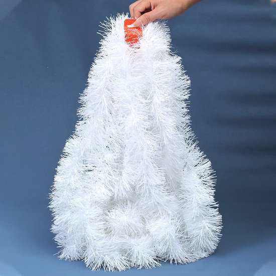 Witte Lametta Slinger voor Kerstboom en Feestelijke Decoratie, 10 Meter ...