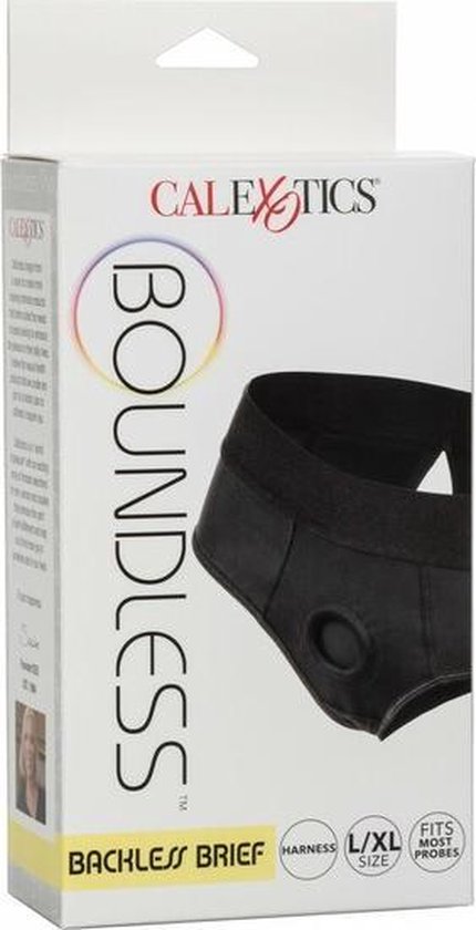 CalExotics - Boundless Backless Brief - Strap On Harness Zwart S/M ...